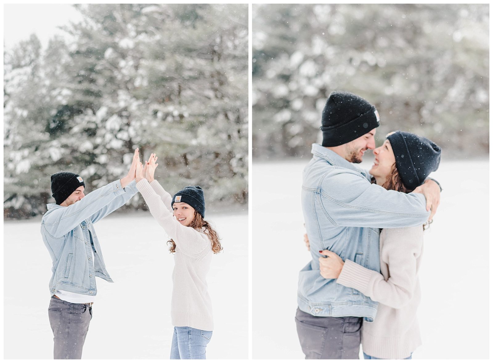 Smith Pond Snow Session | Kyle + Jordan - Hannah Smith Photography ...
