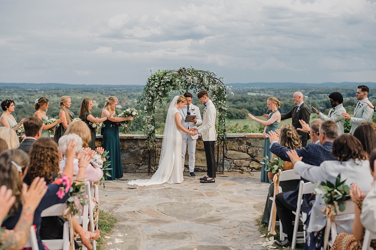 Intimate Bluemont Vineyard Wedding | Sarah & Isaac - Hannah Smith ...